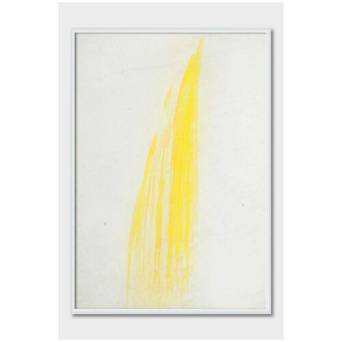 Постер для интерьера Postermarkt, 30х40 см в белой рамке, Желтый #4