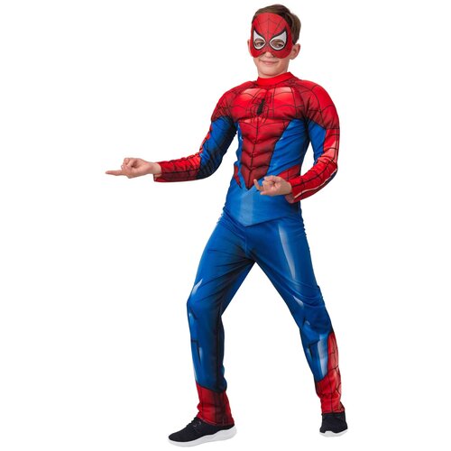 Карнавальный костюм Человек Паук новинка. Марвел (Куртка, брюки, головной убор) р.140-68