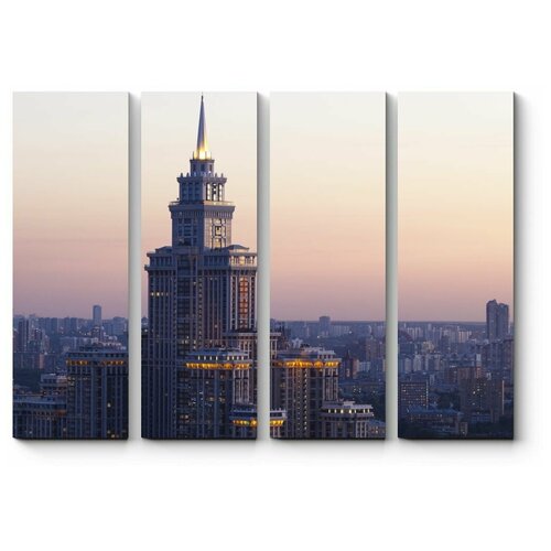 Модульная картина Чарующие виды Москвы130x98