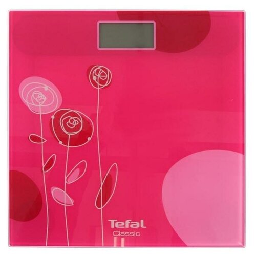 Весы напольные Tefal Classic PP1531V0, электронные, до 160 кг, розовые