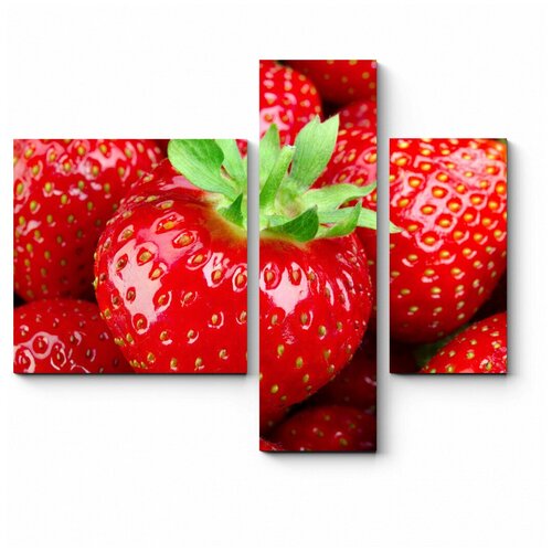 Модульная картина Спелые ягоды клубники 110x91