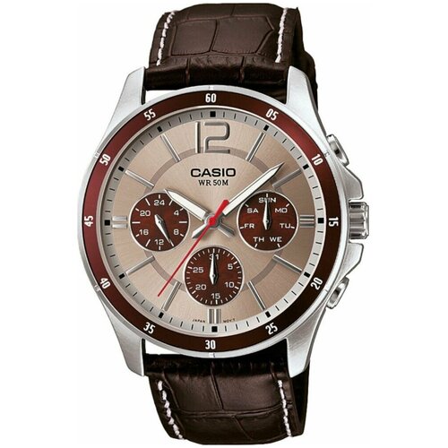 Наручные часы CASIO Collection 81124, серебряный, красный