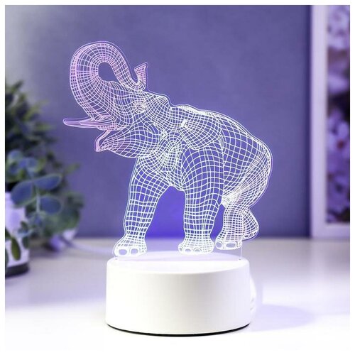 Светильник "Слон" LED RGB от сети RISALUX