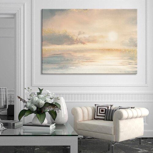 Картина интерьерная на холсте Art. home24 Рассвет над морем, 70 x 50