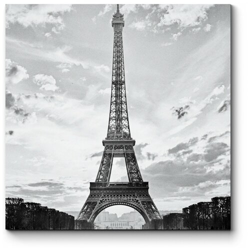 Модульная картина Черно-белый Париж 100x100