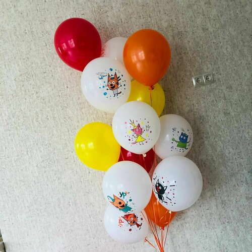 Фонтан из гелиевых шаров 13шт