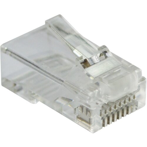 Коннектор Lanmaster RJ45 тип EZ, 8P8C, UTP, Cat.6, универсальный, покрытие 50 микрон,100 шт.