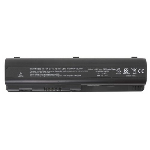 Аккумулятор (батарея) для ноутбука HP Pavilion DV6-1323er (HSTNN-CB72 10,8V 5200 mAh)