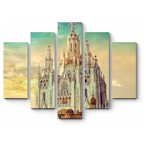 Модульная картина Храм Святого Сердца, Барселона105x84