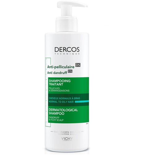 Шампунь-уход интенсивный Vichy Dercos Anti-Dandruff против перхоти. для нормальных и жирных волос. 390 мл