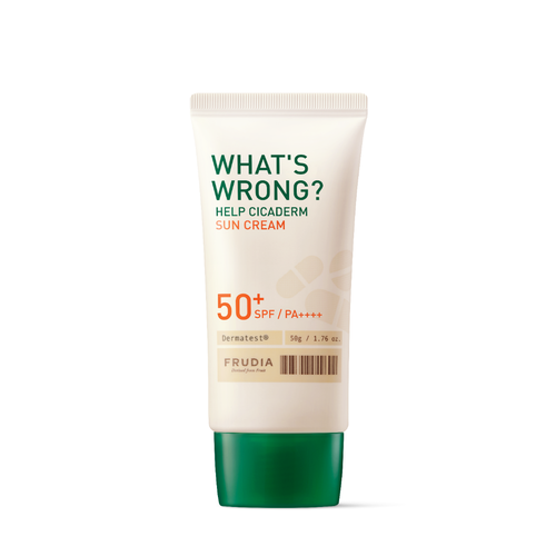 Солнцезащитный крем С центеллой для чувствительной кожи FRUDIA WHAT’S WRONG SPF50+ PA++++