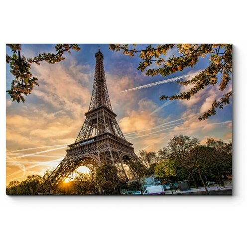 Модульная картина Цветущий Париж 60x40