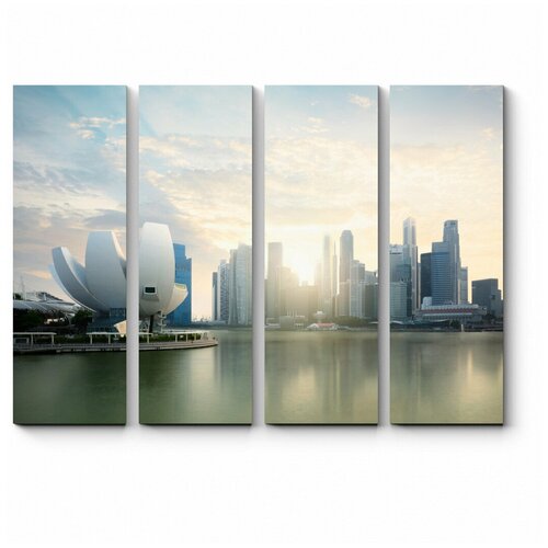 Модульная картина Сингапур просыпается 110x83
