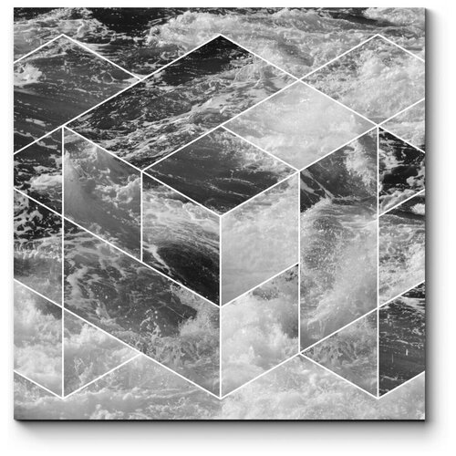 Модульная картина Узор из волн 20x20