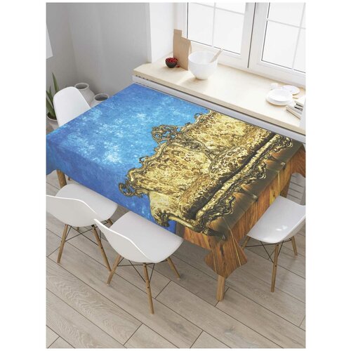 Скатерть прямоугольная JoyArty на кухонный стол "Диван в стиле Барокко" из оксфорда, 180x145 см