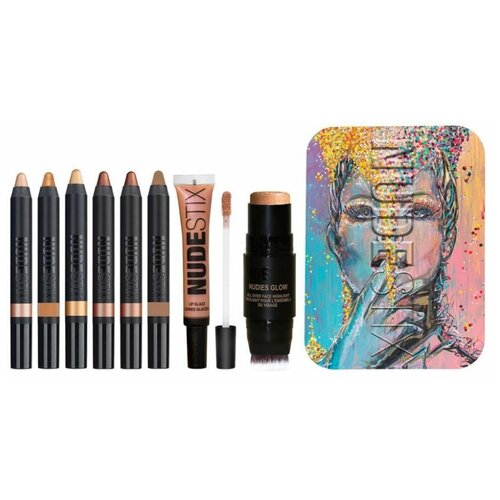 Мини-набор косметики NUDESTIX Euphoric Nudes Festival Kit