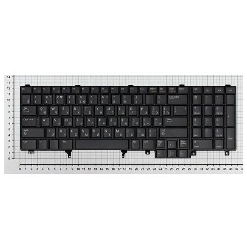 Клавиатура для ноутбука Dell Latitude E5520 E6520 E6530 черная без трекпоинта без подсветки