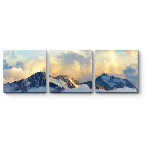 Модульная картина Альпийский пейзаж 160x53