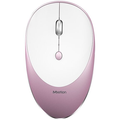 Беспроводная мышь MeeTion с аккумулятором, 2.4ГГц, 1600 dpi, розовое золото {MT-R600-PG}