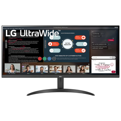 34" Монитор LG 34WP500-B, 2560x1080, 61 Гц, IPS, черный