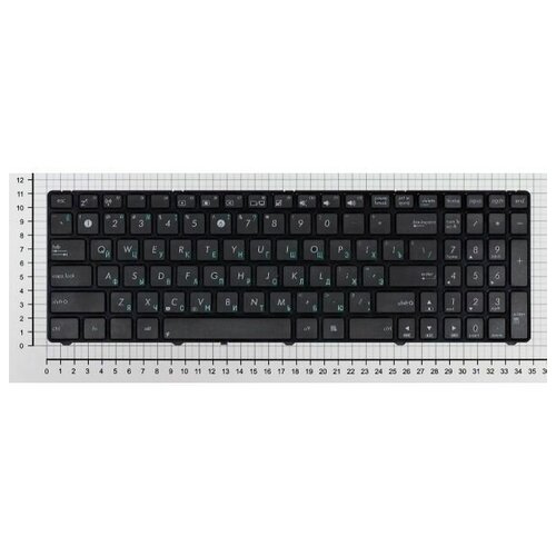 Клавиатура для ноутбука Asus K50 K60 K70 черная с рамкой без подсветки