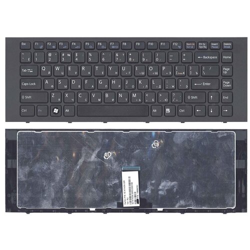 Клавиатура для Sony Vaio VPC-EG, VPCEG (9Z. N7ASW.00R, 148969711, V081630A, черная)