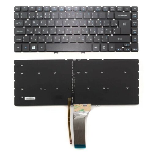Клавиатура для ноутбука Acer 9Z. N9LBC. A1D черная с подсветкой