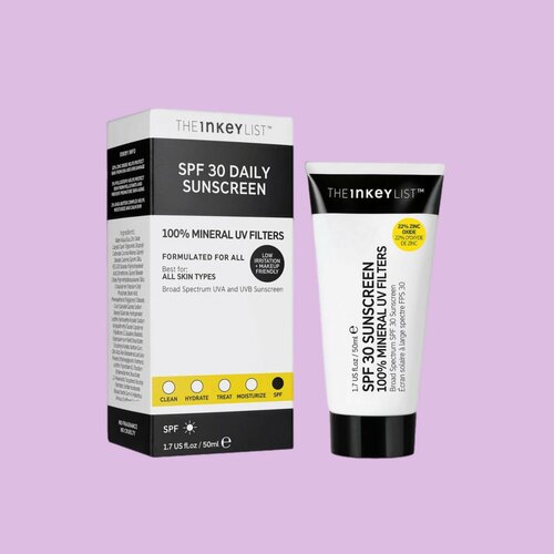 The inkey list Mineral Sunscreen SPF 30 солнцезащитный крем 50ml
