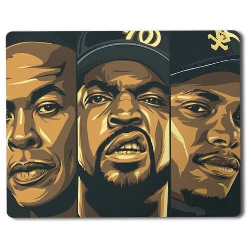 Коврик для мыши с принтом Музыка Dr Dre Ice Cube Хип Хоп Старая школа - 6320 Г