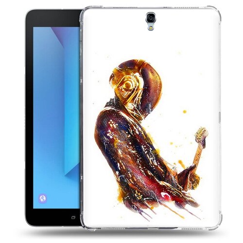 Чехол задняя-панель-накладка-бампер MyPads космо-музыкант для Samsung Galaxy Tab S3 9.7 SM-T820/T825 противоударный