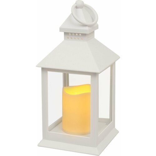 Фонарь - Декор Сканди 24 см, со светодиодной LED-свечой, подсвечник - свеча