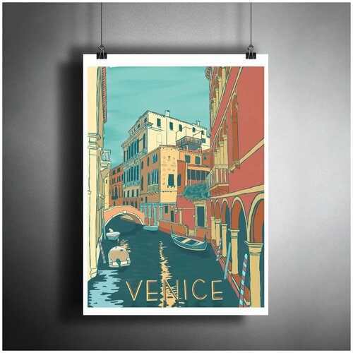 Постер плакат для интерьера "Город Венеция, Италия. Venice, Italy"/ Декор дома, офиса, комнаты A3 (297 x 420 мм)
