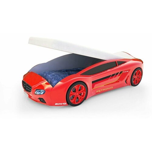 Кровать-машина красная Roadster "Мерседес" с подъемным механизмом