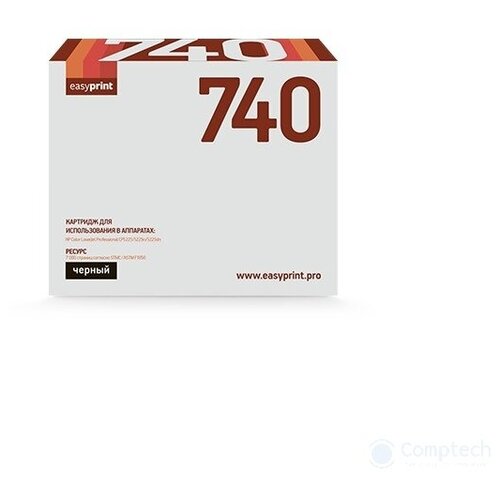 Easyprint CE740A Картридж (LH-740) для HP CLJ CP5225 5225n 5225dn (7000 стр.) чёрный с чипом восст