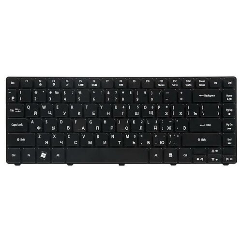 Клавиатура для ноутбука Acer для Aspire 3410, 3750, 3810, 3811, 3820, 4251, 4410, 4551, 4553, 4625, 4741, 4745, 4810, 4820, 4535, 4736, 5940, 5942, eMachines D440, D528 черная, гор. Enter ZeepDeep