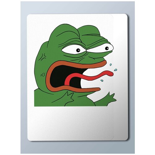 Коврик для мыши с принтом Разное Мемы pepe, пепе, лягушка, грустный, мем, meme - 24865