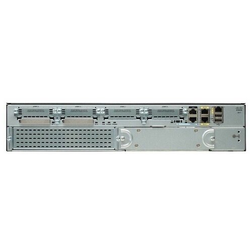 Маршрутизатор Cisco 2911 w/3 GE,4 EHWIC,2 DSP,1 SM,256MB CF,512MB DRAM, IPB [CISCO2911R/K9 ]