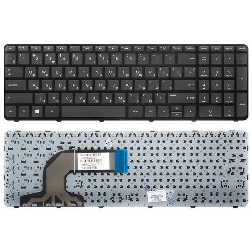 Клавиатура для ноутбука HP 255 G3 черная с рамкой