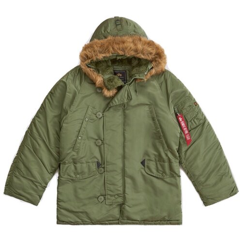 Аляска ALPHA INDUSTRIES Regular Fit N-3B, размер XXL, зеленый