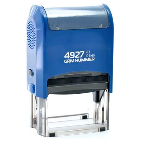 Оснастка GRM 4927 P3 Hummer для печати, штампа, факсимиле. Поле: 60х40 мм. Корпус: синий.