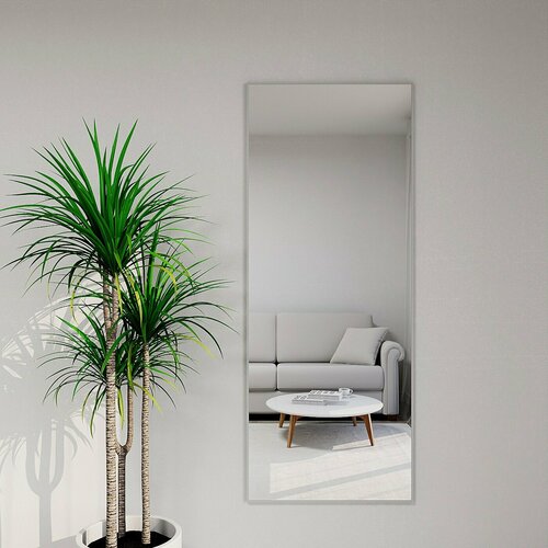 Зеркало настенное в алюминиевой раме Market-house , 160х70 см. Серебро