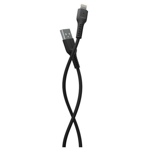 Дата-кабель More choice K16i Black USB 2.0A Apple 8-pin TPE 1м
