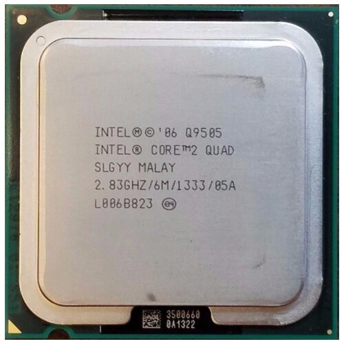 Процессор Intel Core 2 Quad Q9505 Yorkfield LGA775,  4 x 2833 МГц, OEM