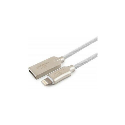 Gembird кабели Cablexpert Кабель для Apple CC-P-APUSB02W-1.8M MFI, AM Lightning, серия Platinum, длина 1.8м, белый, блистер