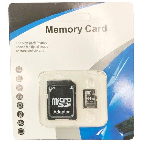 Карта памяти Micro SD XC 64 Gb Class 10, UHS-1U3 R/W 85/40Mb/s для видеорегистратора
