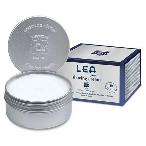 LEA Классический крем для бритья для чувствительной кожи в Алюминиевой банке 150 г.