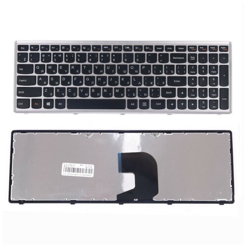 Клавиатура для Lenovo IdeaPad Z500, P500 (T6F1, 25-206416, черная/серебряная)
