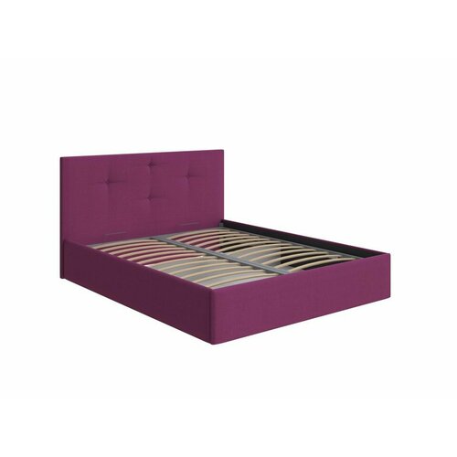 PROxSON Кровать Mono с бельевым ящиком (Ткань: Рогожка Savana Berry (фиолетовый)) 160x200