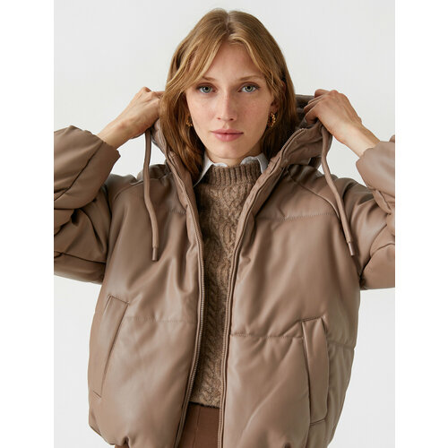 Куртка KOTON, размер 38, коричневый