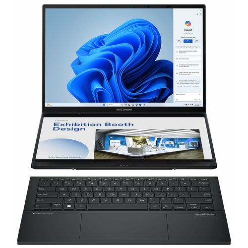 Ноутбук Asus ZENBOOK Duo UX8406Ma-QL338W 90NB12U1-M00HV0 (Core Ultra 7 3800 MHz (155H)/16384Mb/1024 Gb SSD/14"/1920x1200/Win 11 Home)